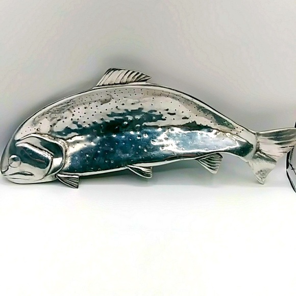 Ann Kary | Dining | Ann Kary Coleccion Large Pewter Salmon Fish Made In ...